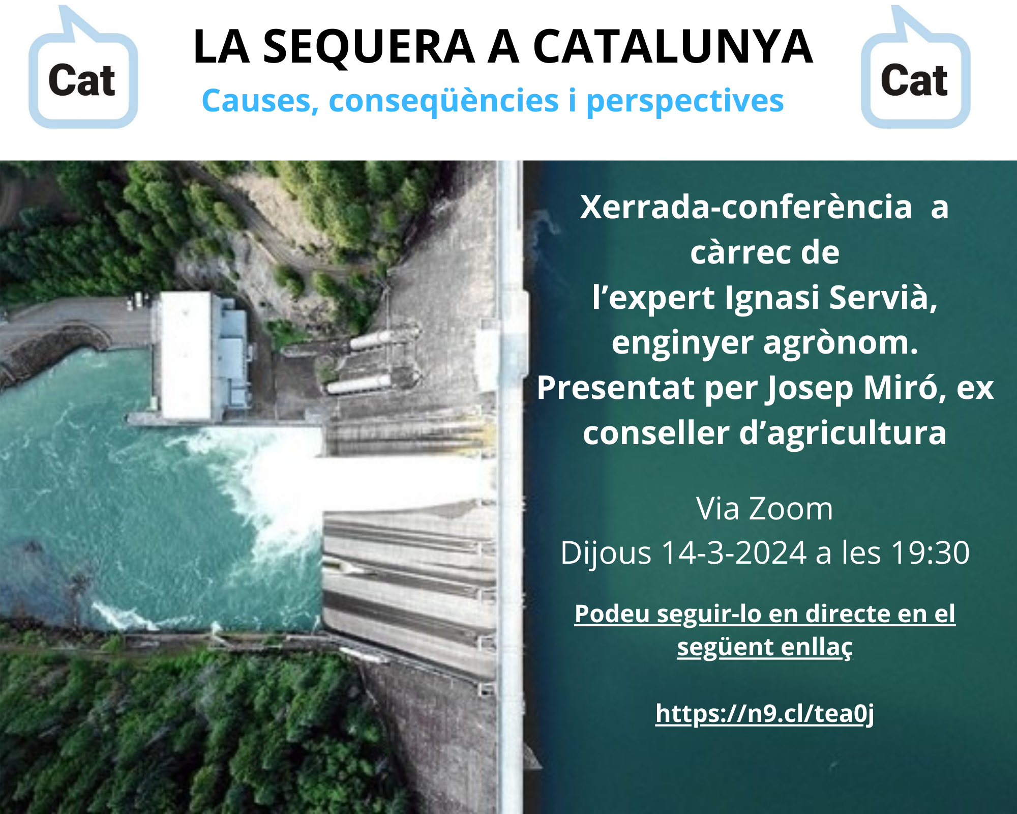 La sequera a Catalunya. 14 de març a les 19:30 via Zoom - Converses a ...